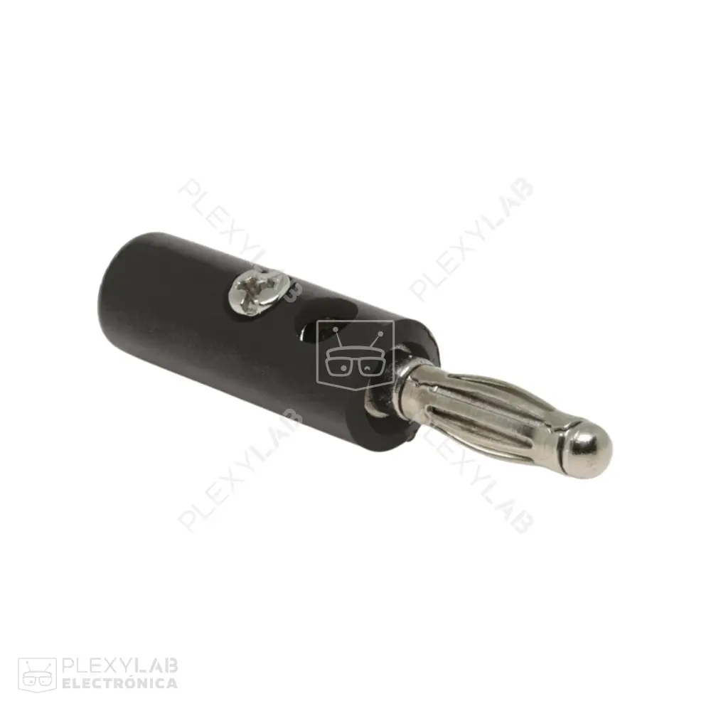 Conector plug banana macho para montaje en panel | PLEXYLAB